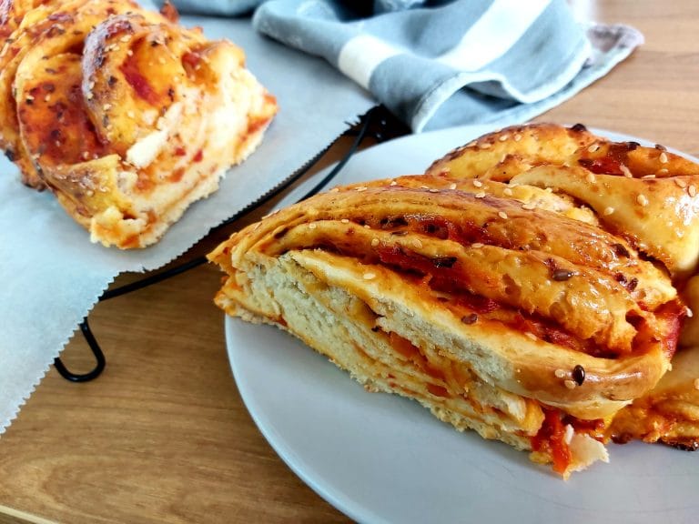 Braided Bread with Ajvar - A Cup Full of Sprinkles