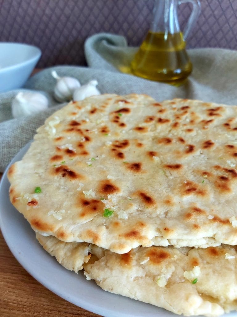 Garlic-Cheese Flatbread - A Cup Full of Sprinkles
