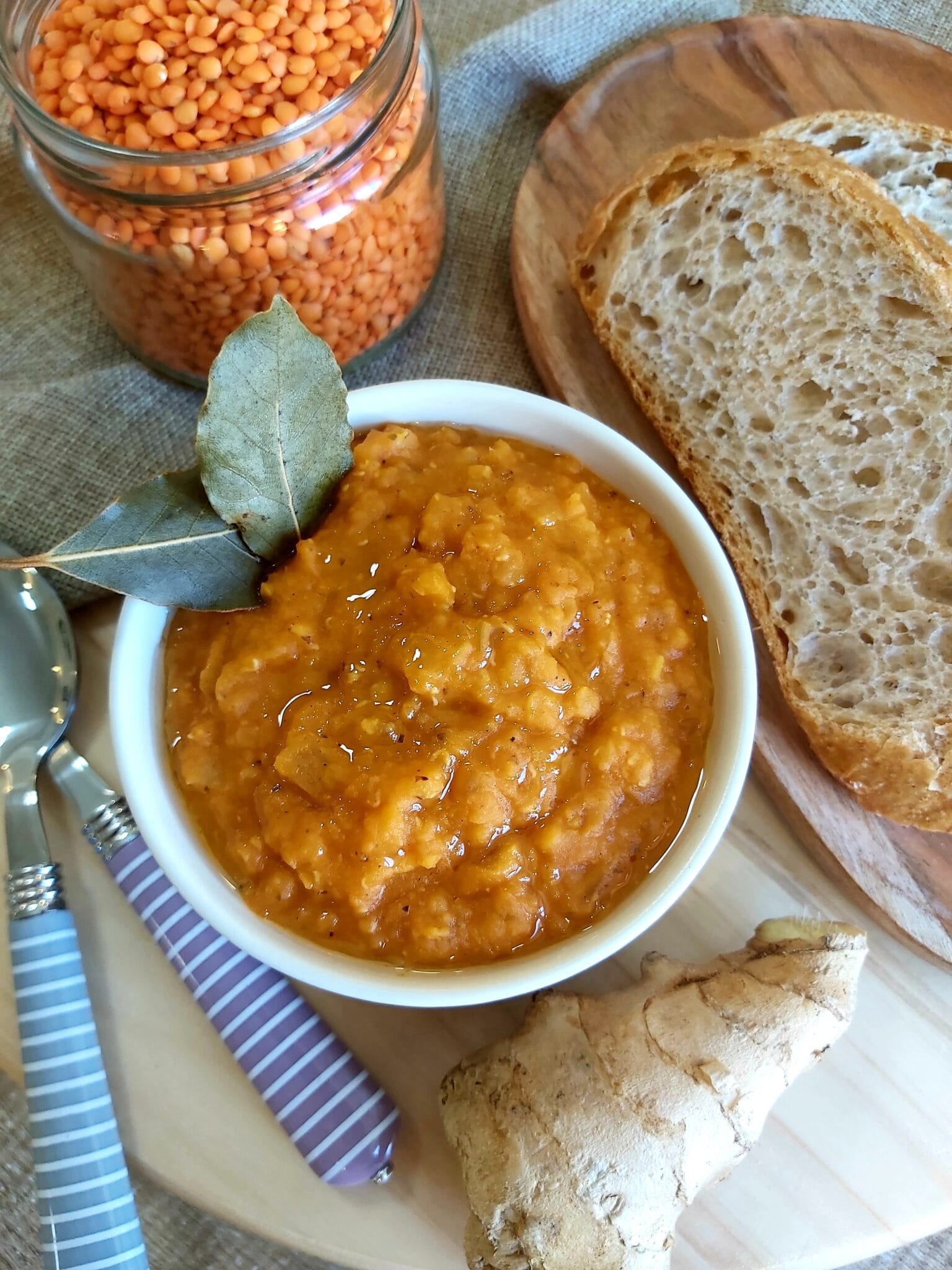 Lentil-Ginger Spread - A Cup Full of Sprinkles