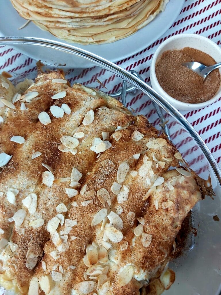 Creamy Apple Sauce Crêpe Rolls - A Cup Full of Sprinkles