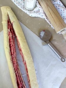 Berry Jam Wreath with Lemon Glaze - A Cup Full of Sprinkles